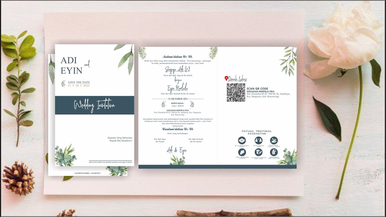 Template Undangan Pernikahan Custom file cdr Download Gratis - YouTube