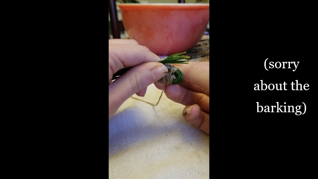 Pine Needle Basket - YouTube