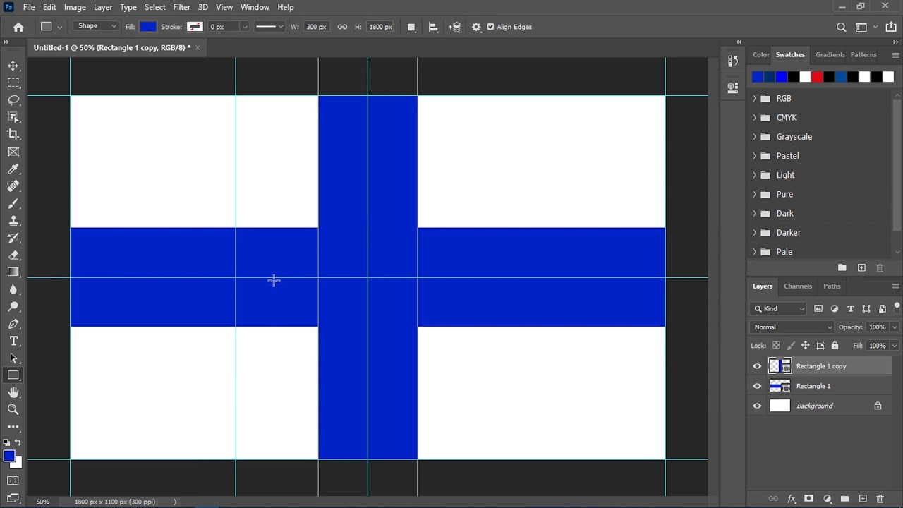 Finland Flag design in Photoshop - YouTube