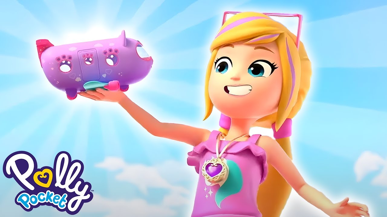 Croisière sur l'avion Chaton | 5 Épisodes Complets | Polly Pocket Studios Aventure - YouTube