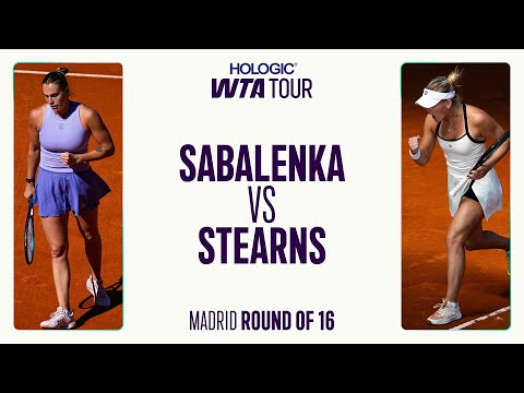 Aryna Sabalenka vs. Peyton Stearns | 2025 Madrid Round of 16 | WTA Match Highlights
