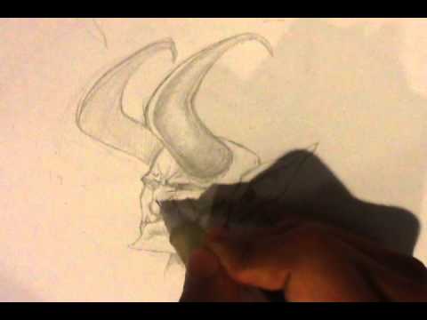 How to Draw the Devil - Shading Technique (commentary) - YouTube