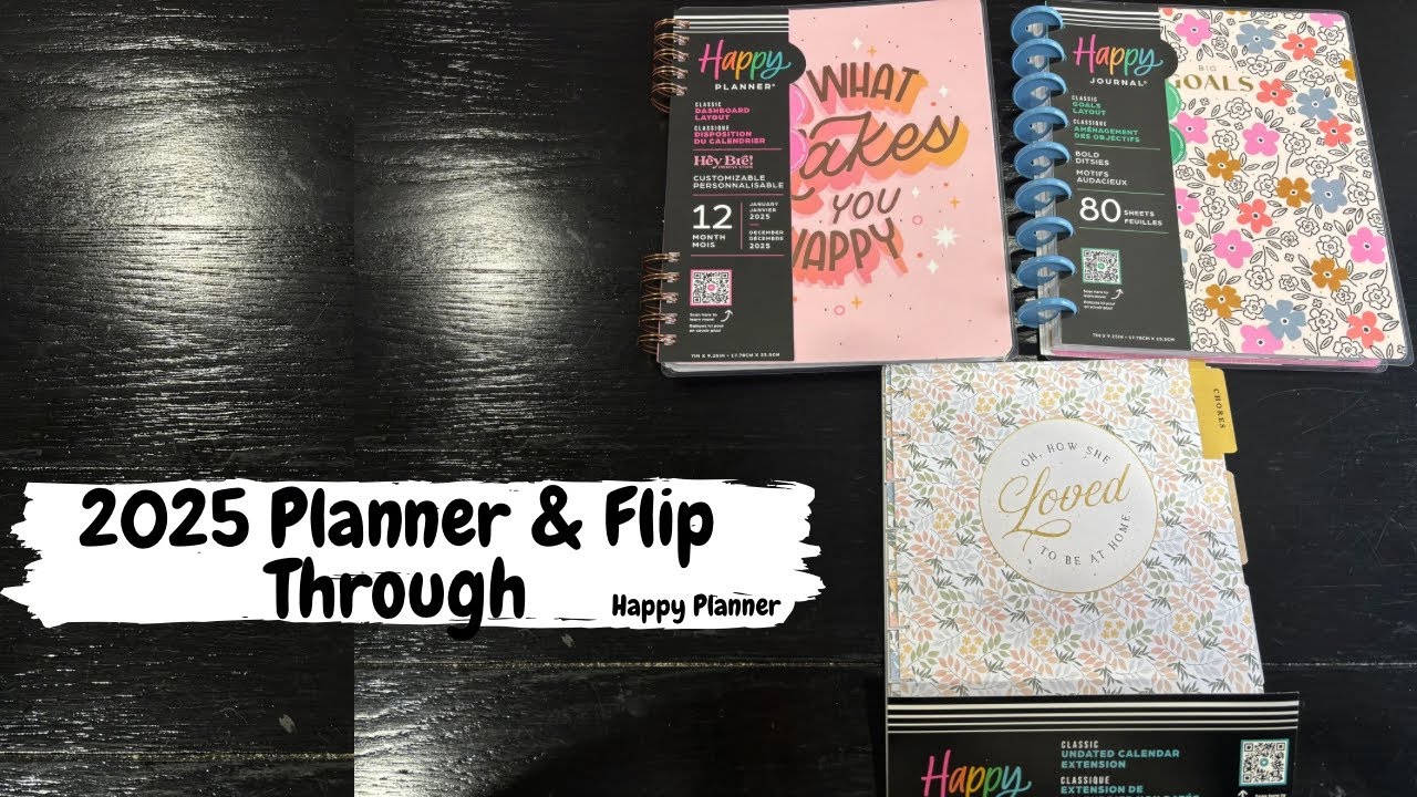 2025 HAPPY PLANNER LINE UP & WALK THROUGH - YouTube