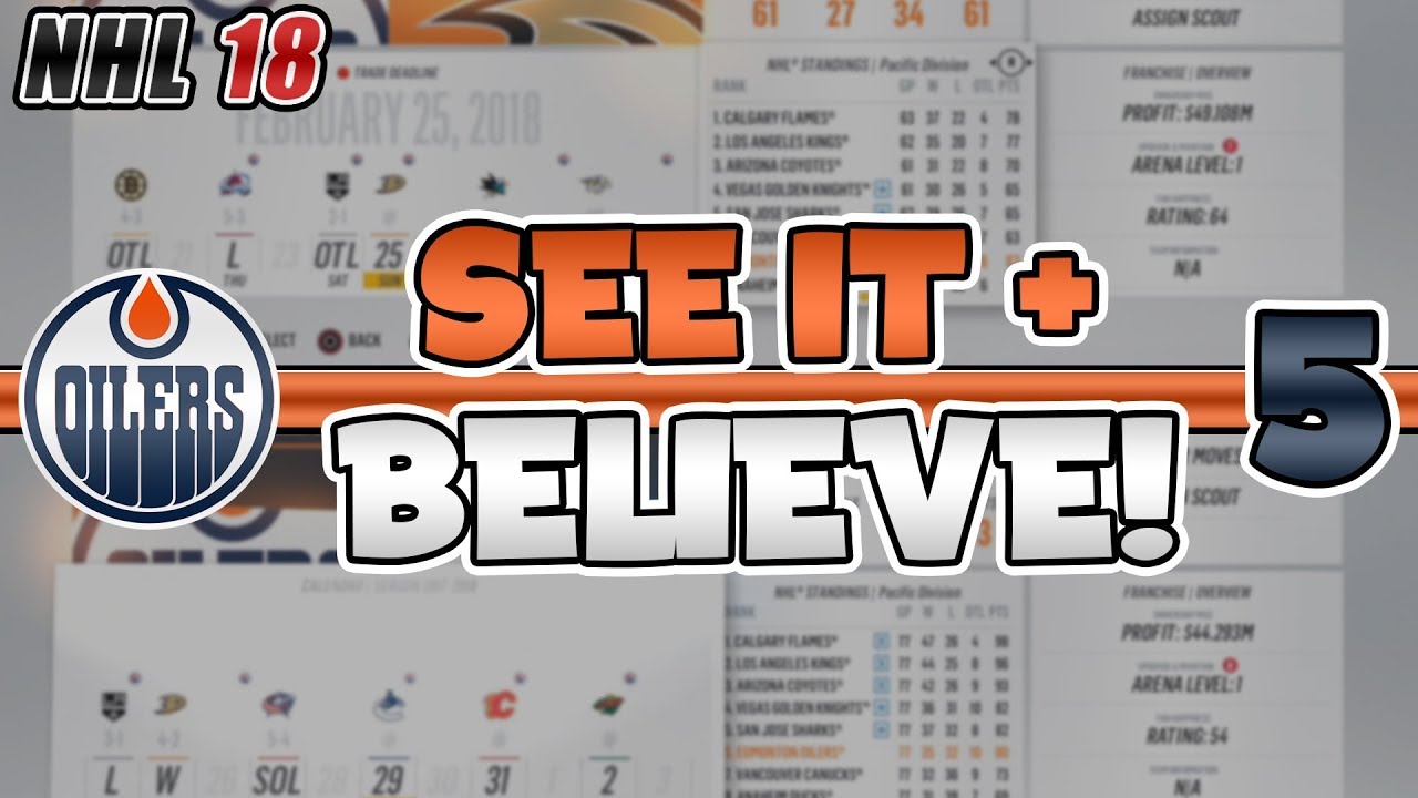 CRAZY FINISH YOU HAVE TO SEE TO BELIEVE! NHL 18 Edmonton Oilers ...