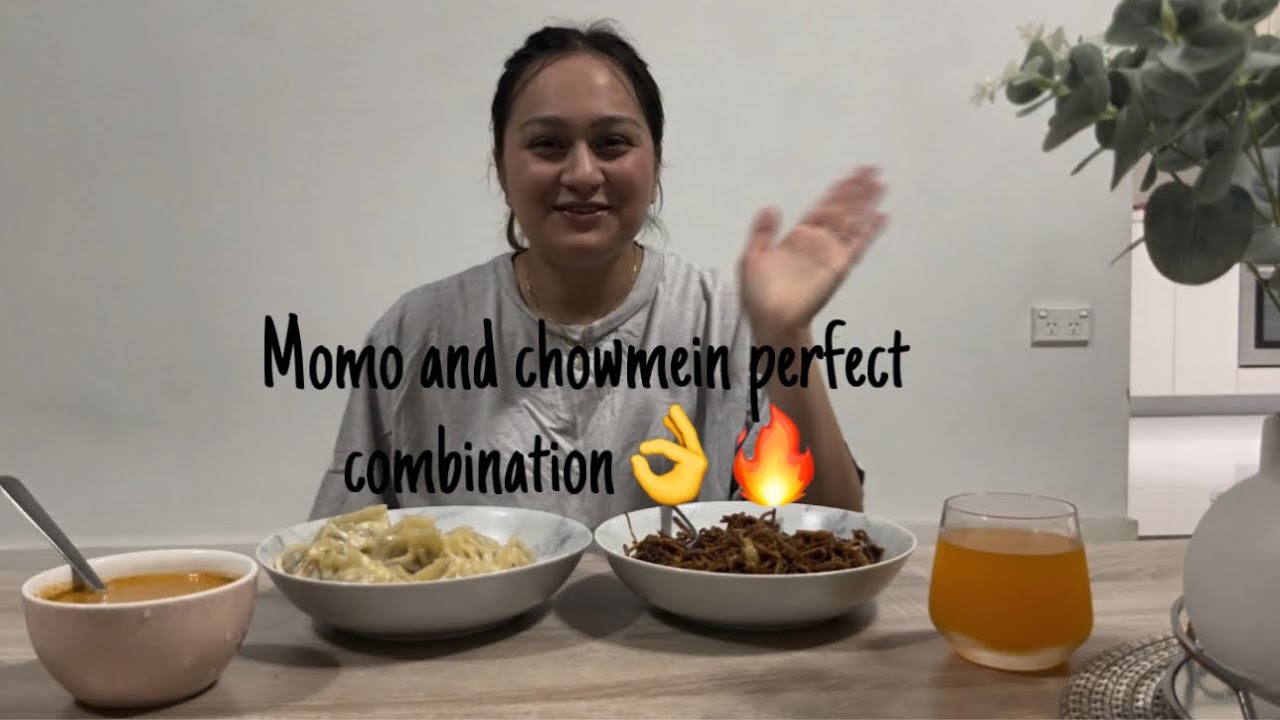 MOMO and CHOWMEIN = PERFECT COMBINATION ️👌🔥😍 ||YUMMMYY Nepali Food ...