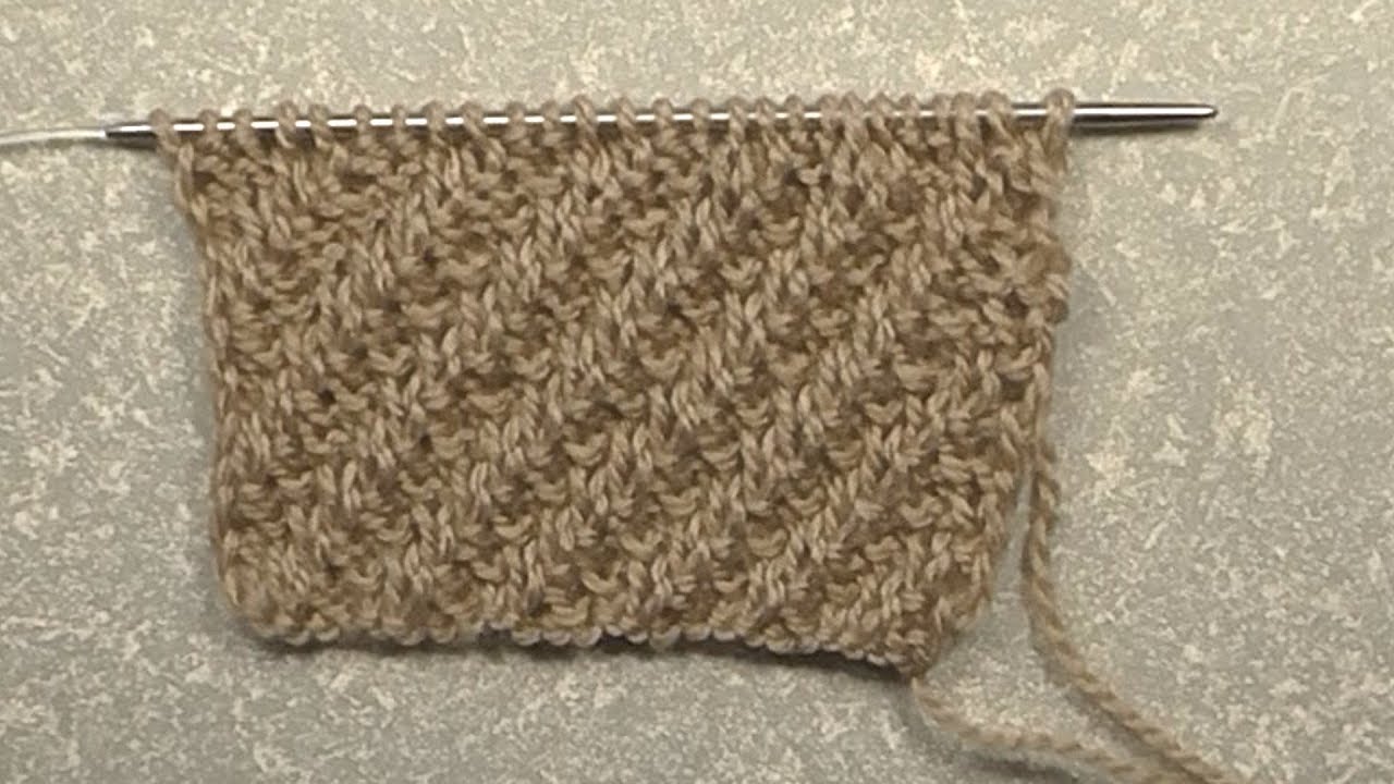 0033-узор.Рельефная диагональ. Вязание спицами. Pattern. Knitting with ...