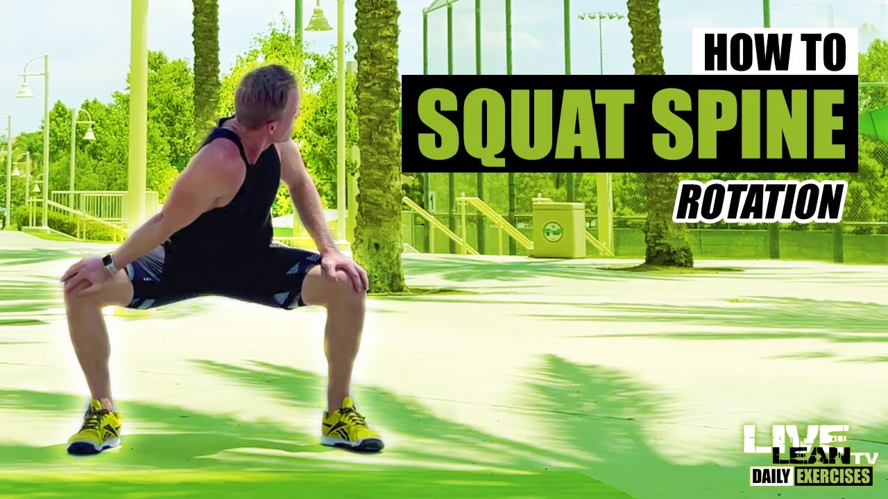 How To Do A WIDE SQUAT SPINE ROTATION | Exercise Demonstration Video ...