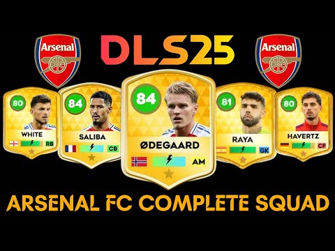 DLS 25 | ARSENAL PLAYERS RATINGS IN DLS 25 - YouTube