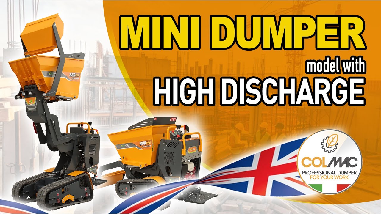 Mini video High Tip Mini Dumper COLMAC ITALIA 880 Pellicano - YouTube