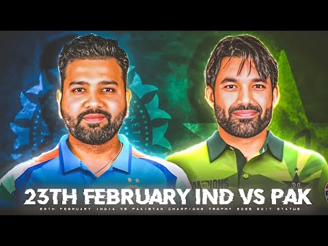 23 February India Vs Pakistan Attitude Status💓 || India vs Pakistan WhatsApp Status 🔥