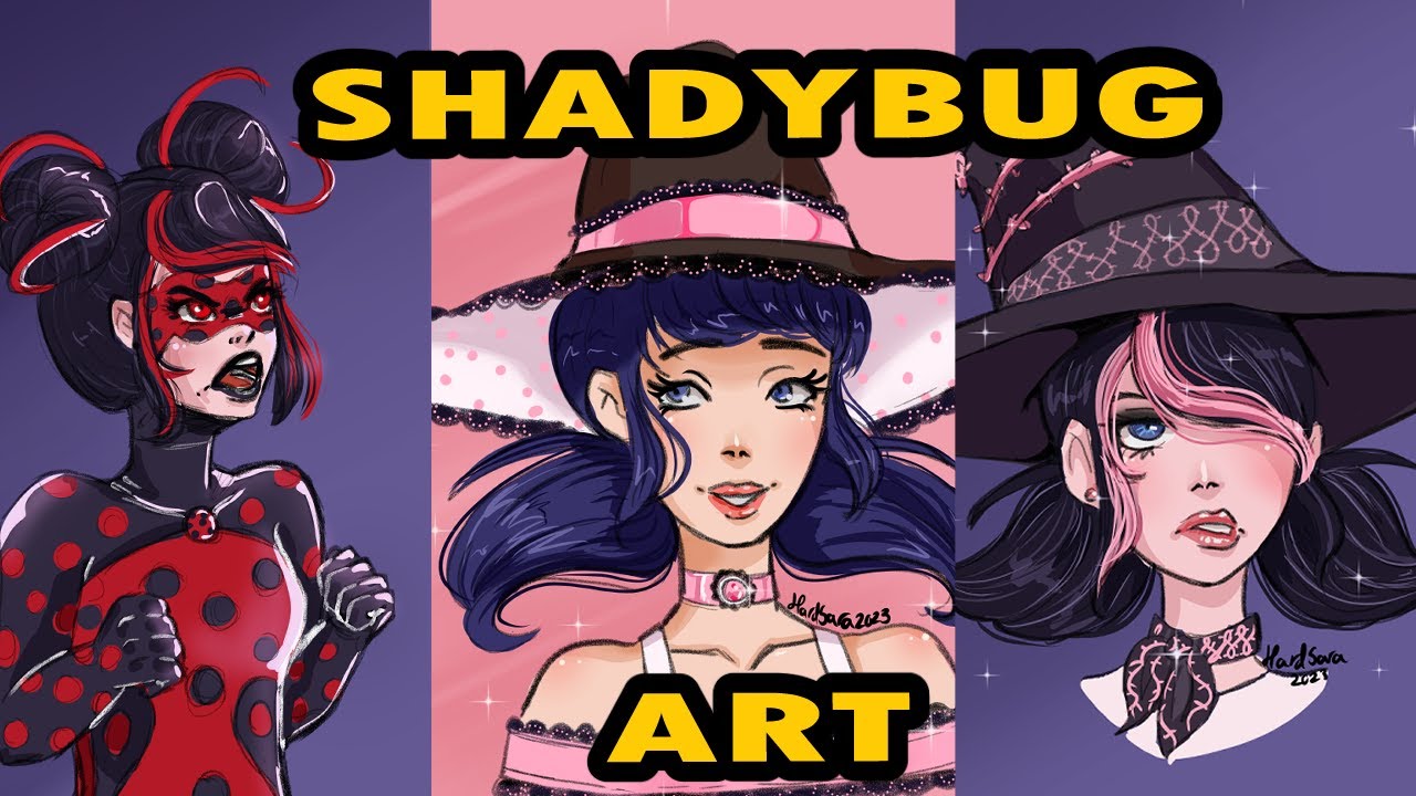 Miraculouse Shadybug DRAWING Compilation Tiktoks , Hardsara #cuteart # ...