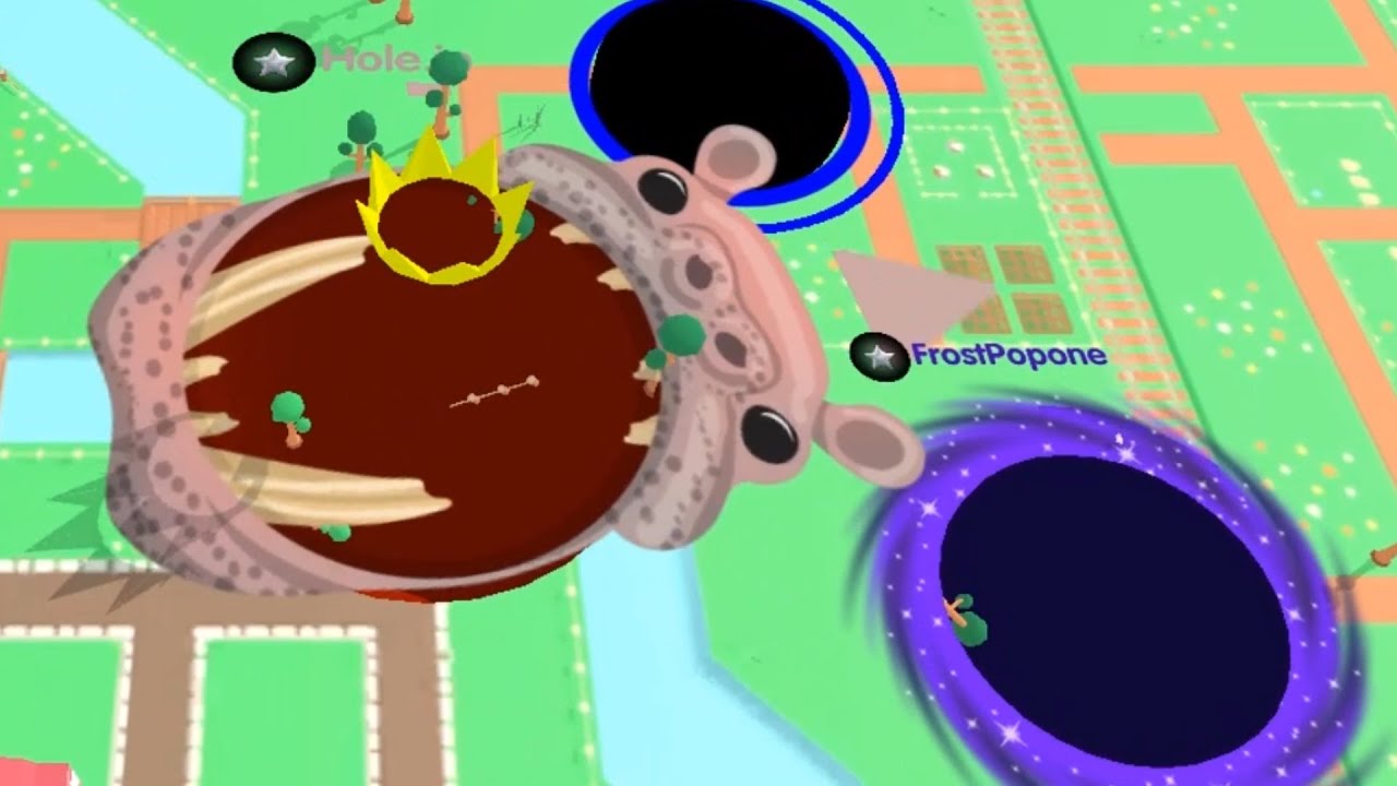 Hole.io Map Control: 100.00% - Time Mode Big Hole WORLD RECORD #511 ...