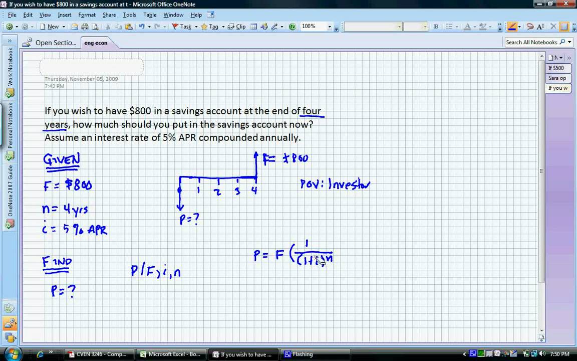 Single Payment Compound Future Amount (Difficulty - Easy) - YouTube
