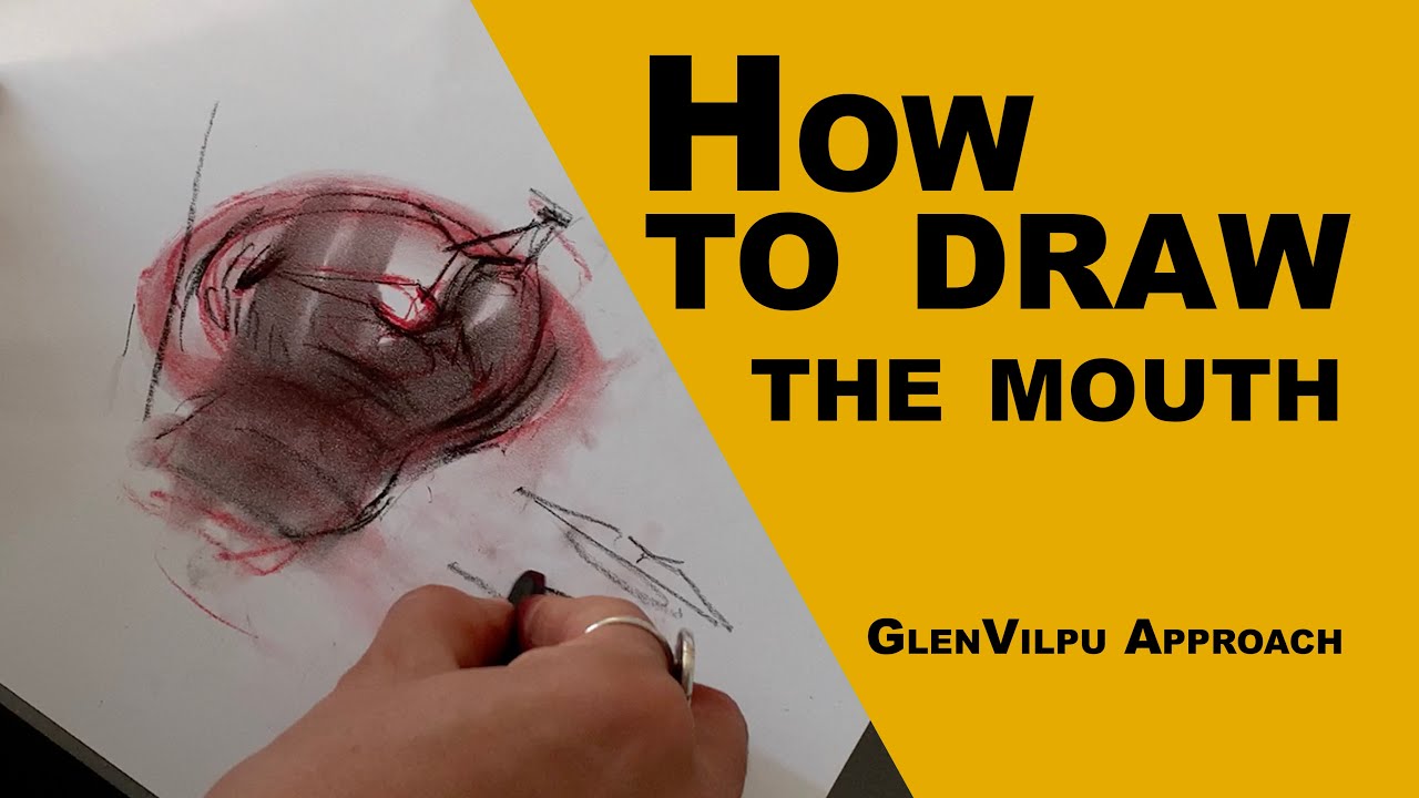 How I study Anatomy Drawing: Drawing the mouth(#67) - YouTube