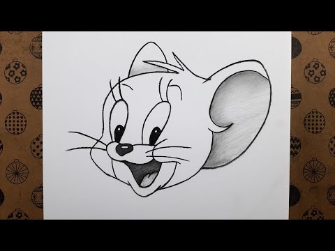 Tom Ve Jerry Çizgi Filminden Jerry Adım Adım Nasıl Çizilir Kolay Ve Öğretici Çizimler