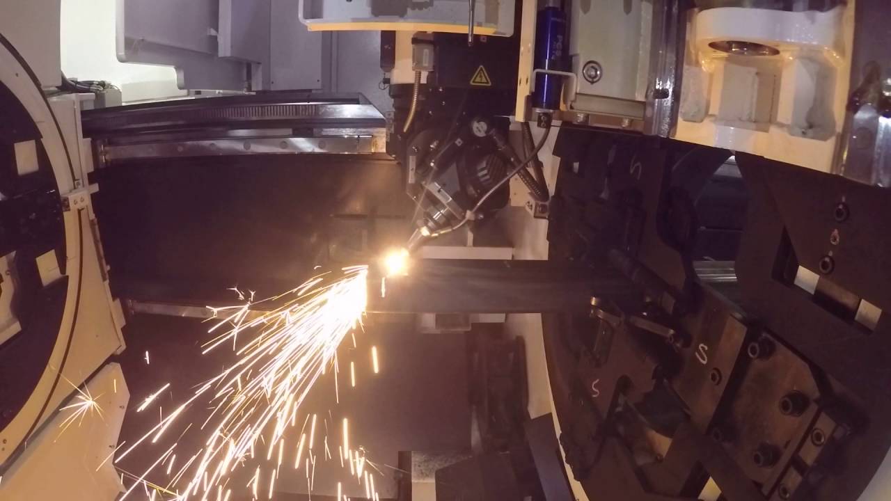 Tube Laser Coping and Beveling - YouTube