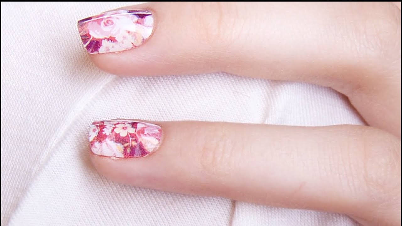 Rosey Posey Artificial Nails - YouTube
