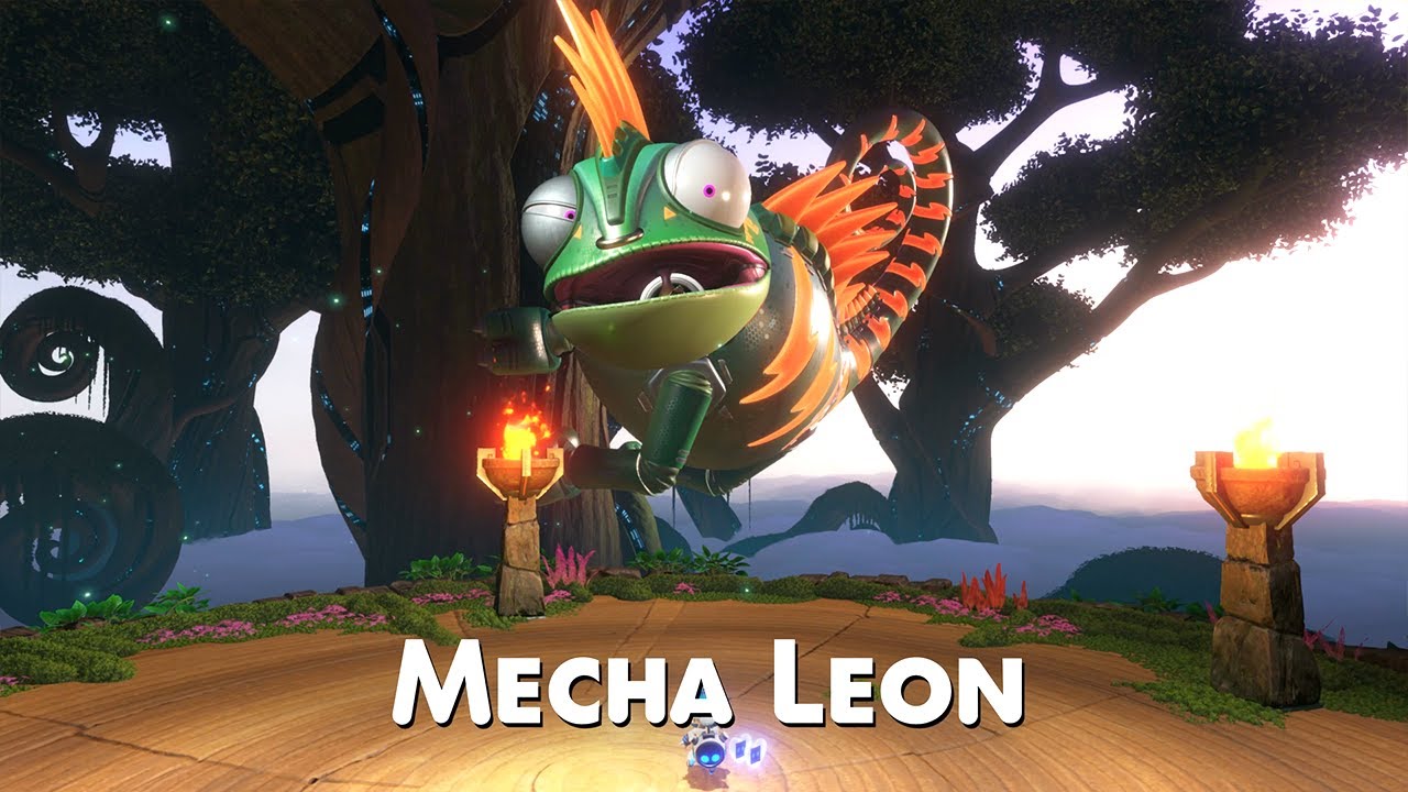 Astro Bot - Mecha Leon Boss Fight & Bot Rescued Location! - YouTube