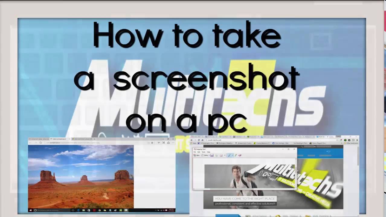 How to take a screenshot of my computer's screen PC Windows 10 Easy and ...