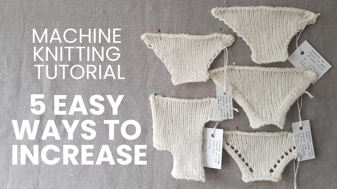 How to increase | Knitting machine tutorial for beginners - YouTube