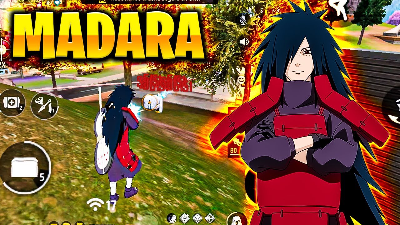 ASÍ SE VE LA SKIN DE MADARA UCHIHA EN FREE FIRE💀🔥 - YouTube