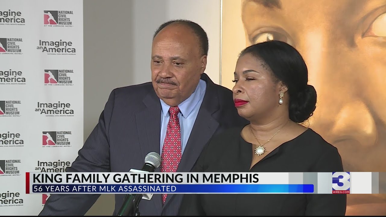 King family returns to Memphis 56 years after assassination - YouTube