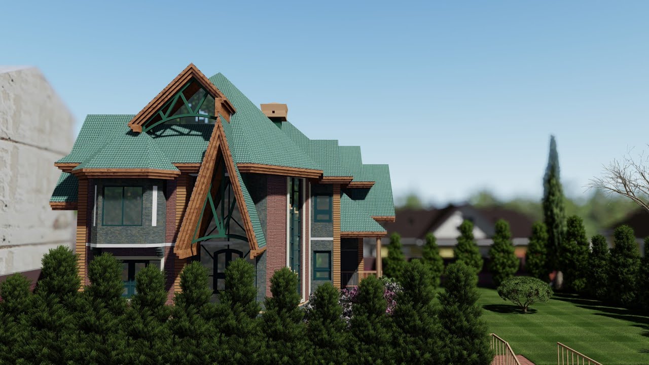 Beautiful Residencial 3D rendered House (Plinth Area: 1309 Sqft) - YouTube