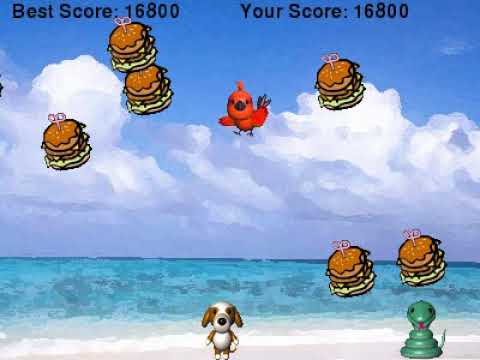 DOG & BURGERS - Python + Pygameで作成したミニゲーム (mini-game) - YouTube