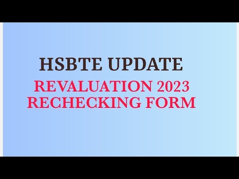 HSBTE BOARD PANCHKULA: RECHECKING/RE-EVALUATION FORM LAST DATE of feb ...