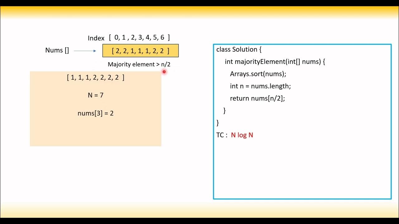 Leetcode169. Majority Element 1 - YouTube