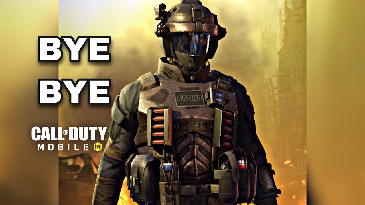 GOODBYE COD MOBILE FOR A WHILE..... - YouTube
