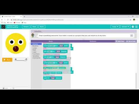 How To Design A Surprised Emoji In Code.Org Artist Lab... # Design ...