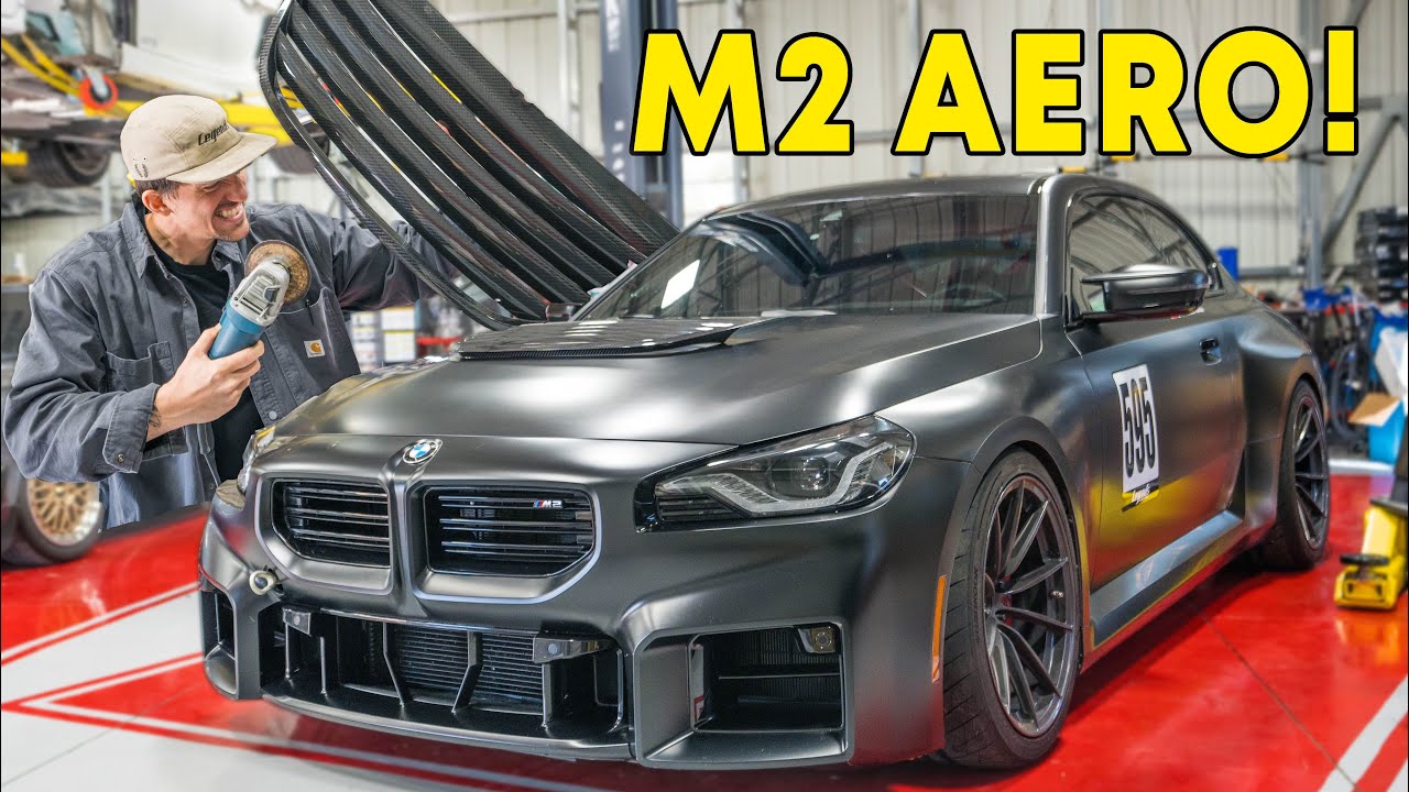 Cutting Up My New G87 M2.. | Custom Carbon Fiber Hood Vent - YouTube