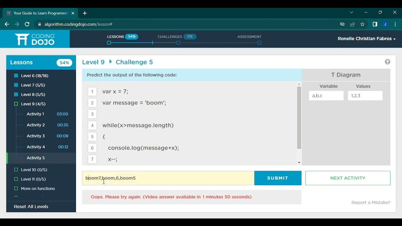 Algorithm Coding dojo Level 9 - YouTube