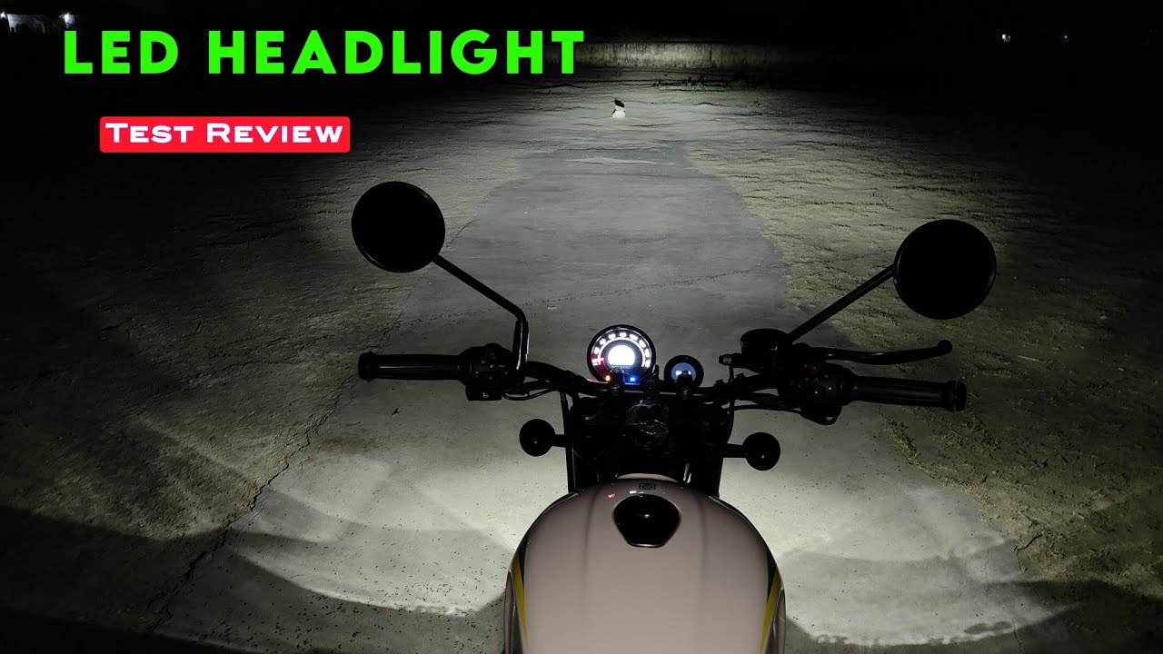 2025 Hunter 350 LED Headlight Test Review | Ride Review - LED Headlight ...