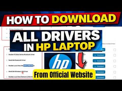 How to Download All Drivers in HP Laptop official website | HP Laptop Me Drivers Kaise Download Kare