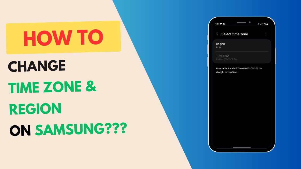How to Manually Change Region & Time Zone on Samsung Galaxy - YouTube