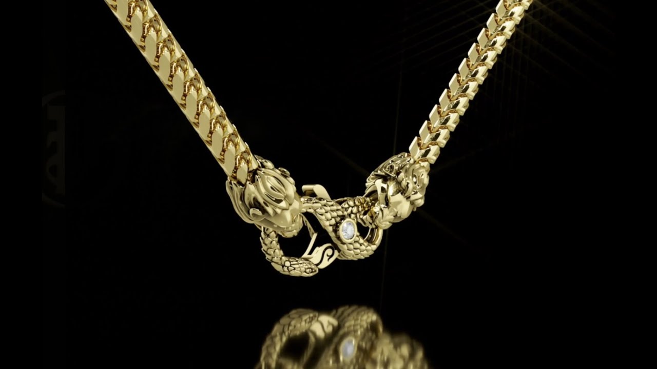 Gold Lion Clasp for Custom Gold Chains by Proclamation Jewelry - YouTube