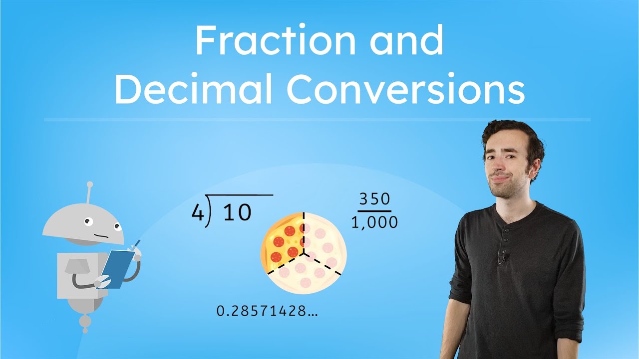Fraction and Decimal Conversions - Practice for 6th Grade Math - YouTube