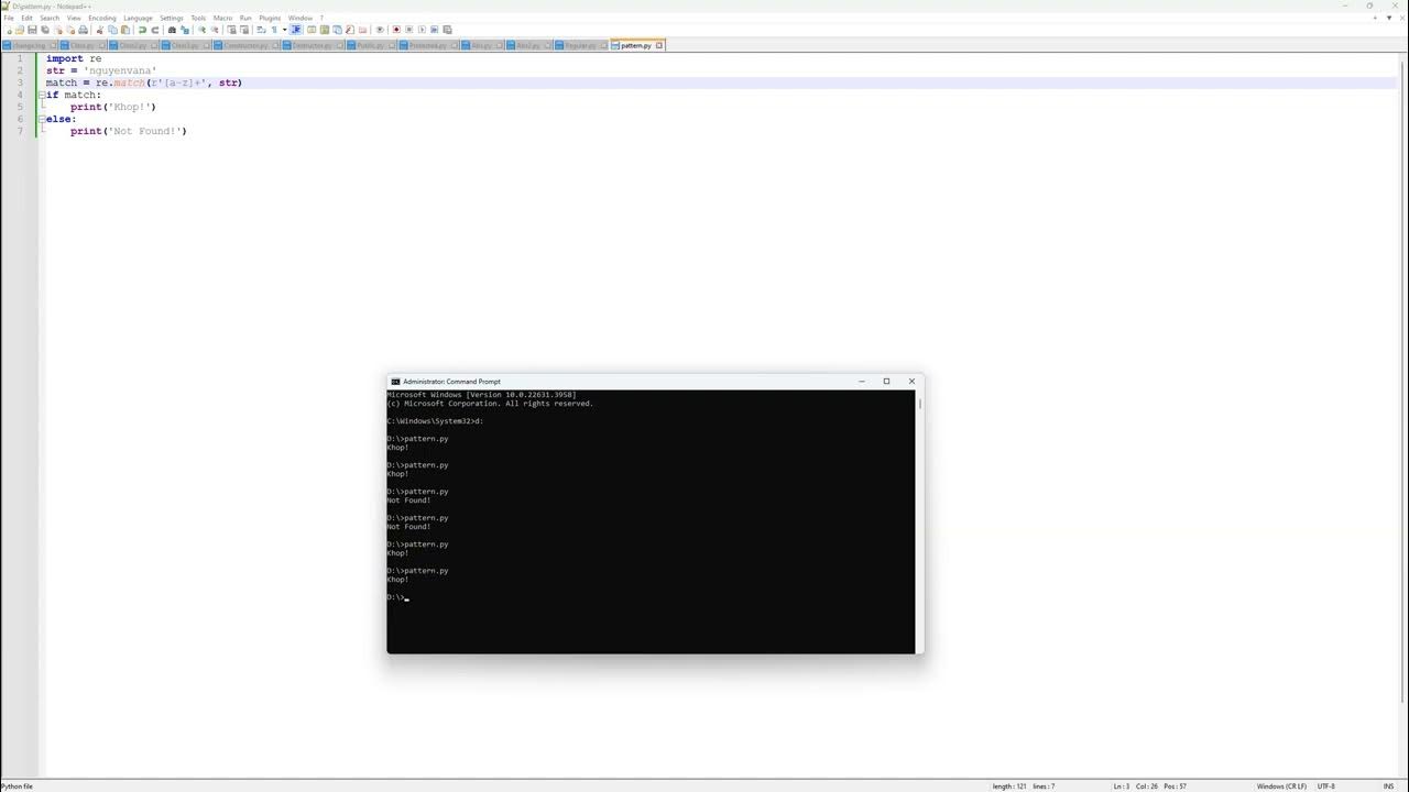 2.9. Các cú pháp pattern trong Python - YouTube