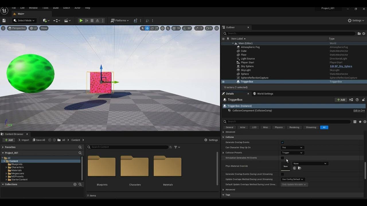 UE5 Blueprints Tutorial 027-2 Trigger, Details, Collision - YouTube