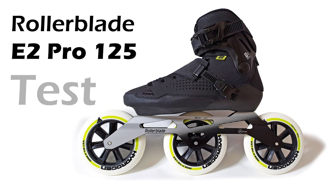 Test du roller d'endurance Rollerblade E2 Pro 125 - YouTube