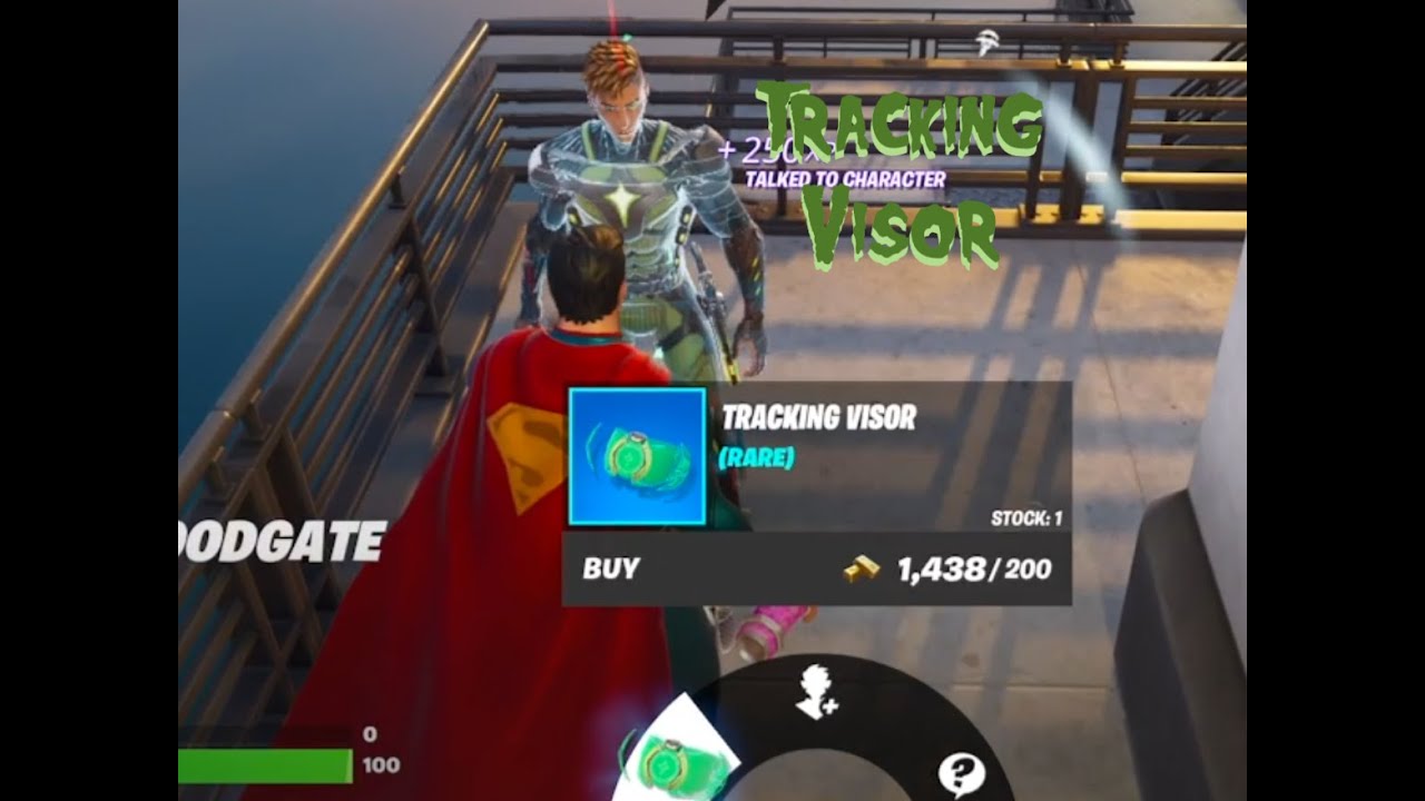 Where the Tracking Visor is in Fortnite - YouTube