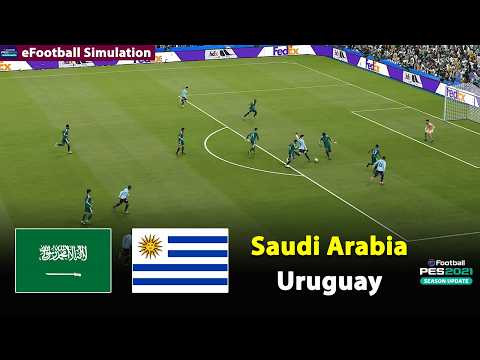 🔴Saudi Arabia vs Uruguay | FIFA World Cup 2026 | eFootball PES21 Simulation