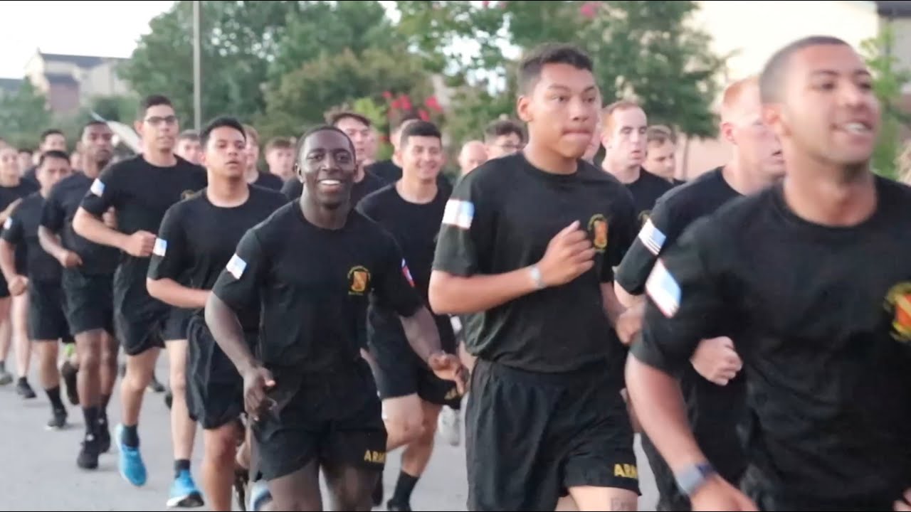 82nd Airborne Division, conducted a readiness and morale run on ...