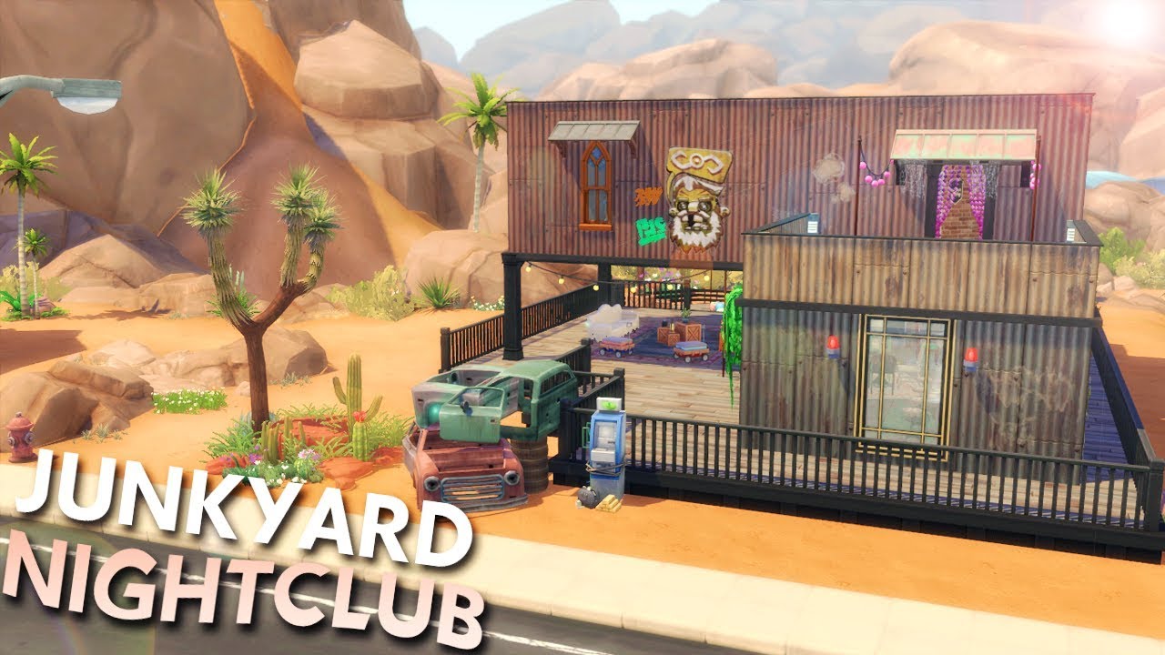 SHIPPING CONTAINER NIGHTCLUB // The Sims 4 Speed Build - YouTube