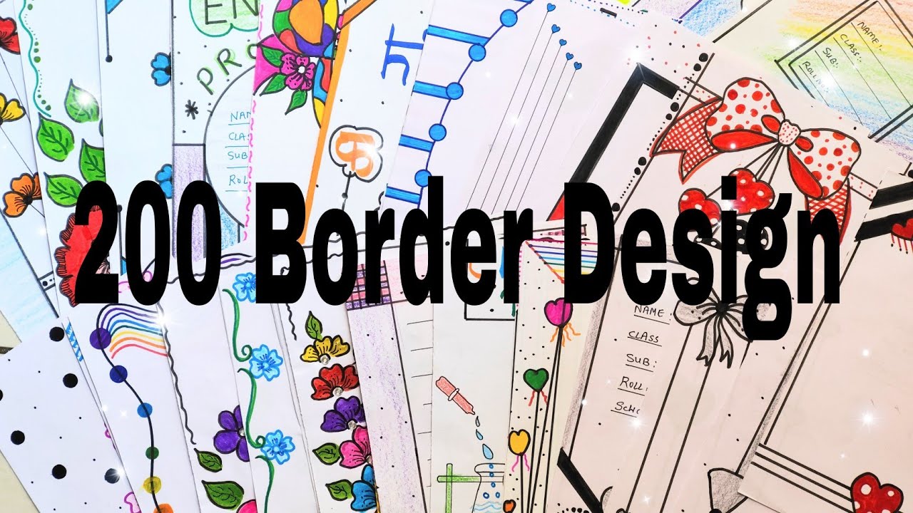 Beautiful Border Front Page Design For Project Behindthescreen99