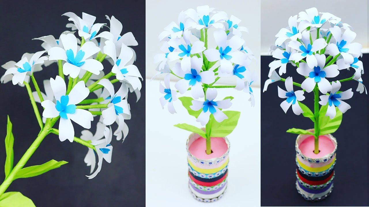 Flower Stick - How To Make Flower Stick - Beautiful Flower Stick - Easy ...