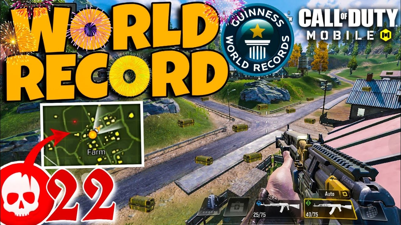 *WORLD RECORD* Most KILLS in FARM (Highest Kills Record) COD MOBILE ...
