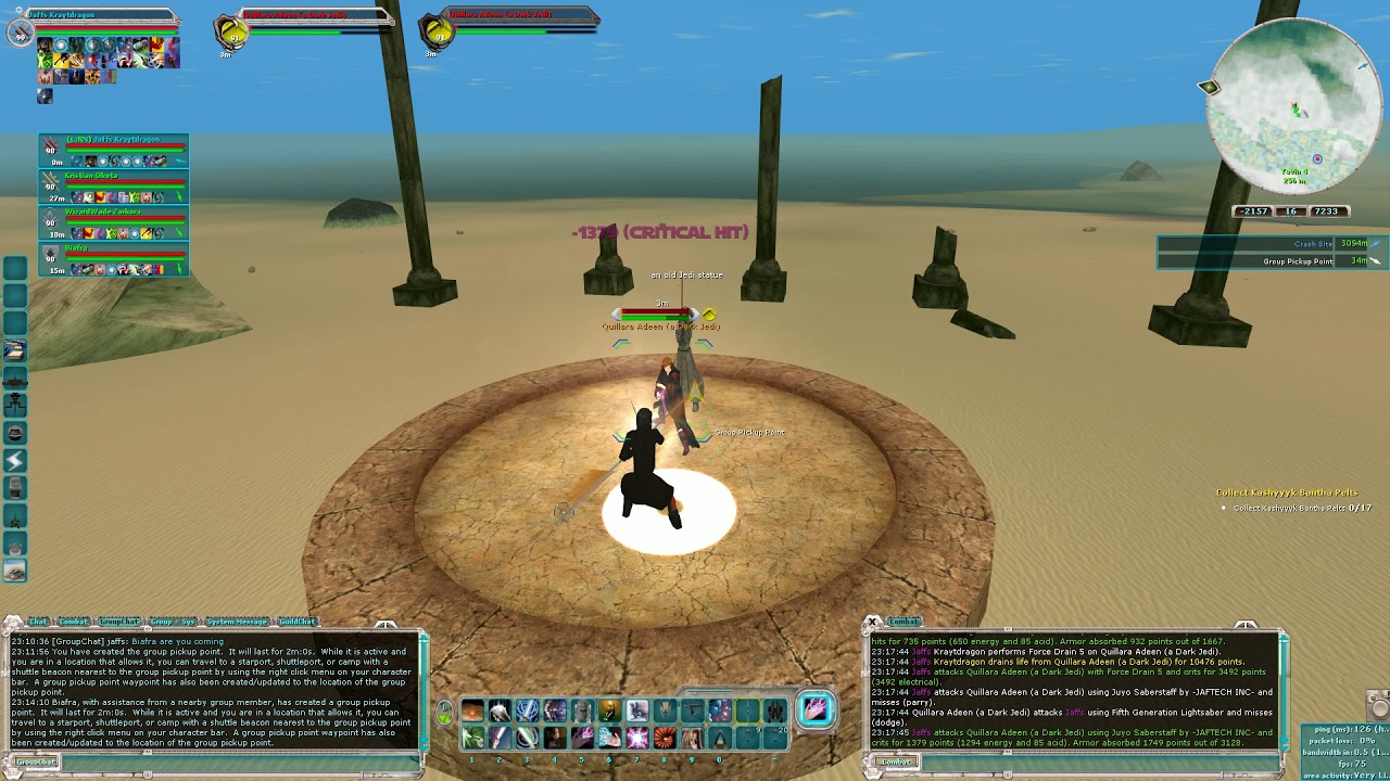 Star Wars Galaxies Legends - Dark Jedi statue fight for Master Cloak ...